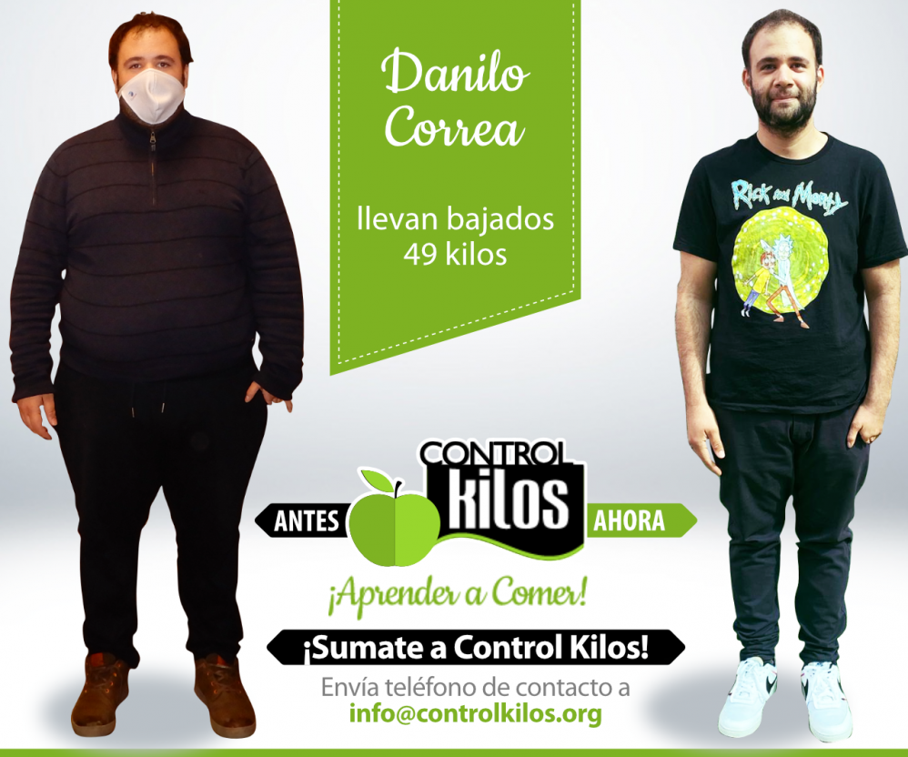 Danilo Correa lleva bajados 49 kilos. – Control Kilos
