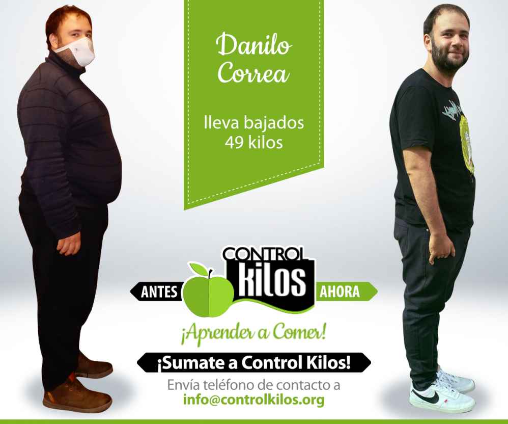 Danilo Correa lleva bajados 49 kilos. – Control Kilos
